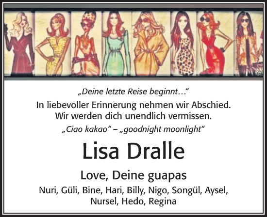 Traueranzeigen von Lisa Dralle | Trauerportal der Celleschen Zeitung